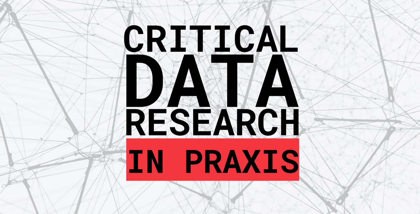 Critical Data Research in Praxis Workshop - Centre of Governance & Human Rights